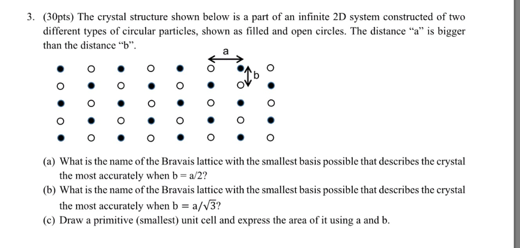 Solved The crystal structure shown below is a part of an | Chegg.com