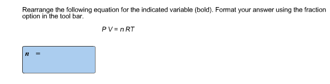 Solved Rearrange the following equations for the indicated | Chegg.com