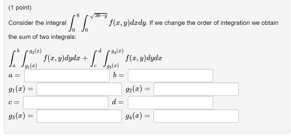 Solved Consider the integral integral^6_0 | Chegg.com