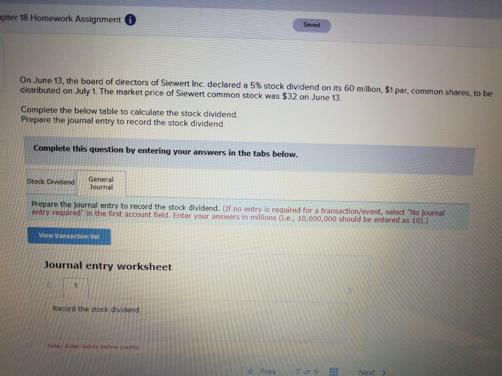 Solved pter 18 Homework Assignment Saved On June 13, the | Chegg.com Solved pter 18 Homework Assignment Saved On June 13, the | Chegg.com