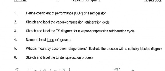 Solved 1. Define coefficient of performance [COP] of a | Chegg.com