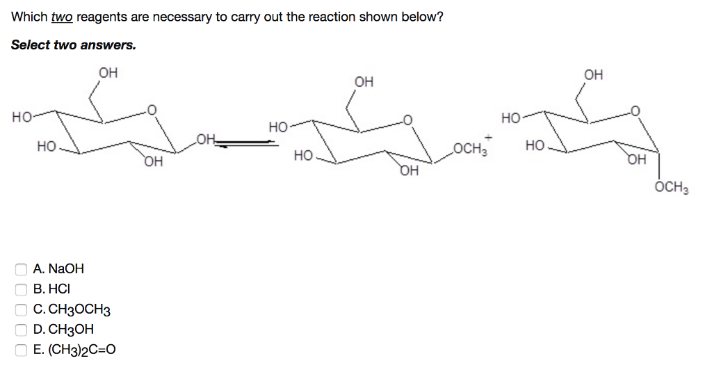 Solved Which two reagents are necessary to carry out the | Chegg.com