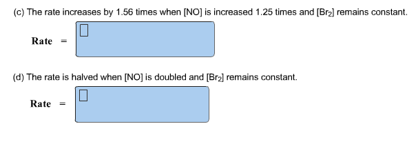 Solved Predict the rate law for the reaction, if the | Chegg.com
