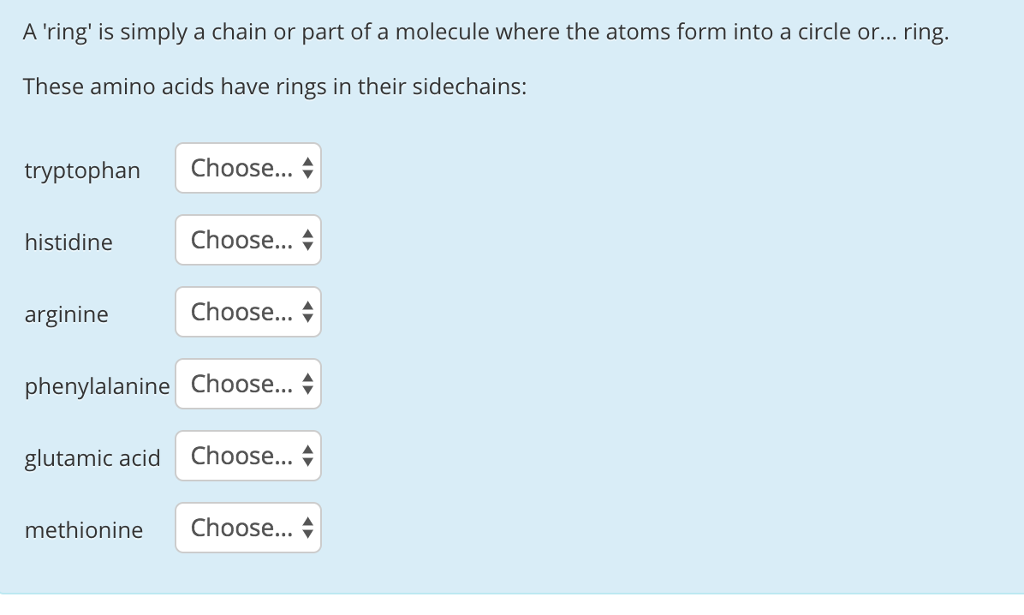 Solved A 'ring' is simply a chain or part of a molecule | Chegg.com