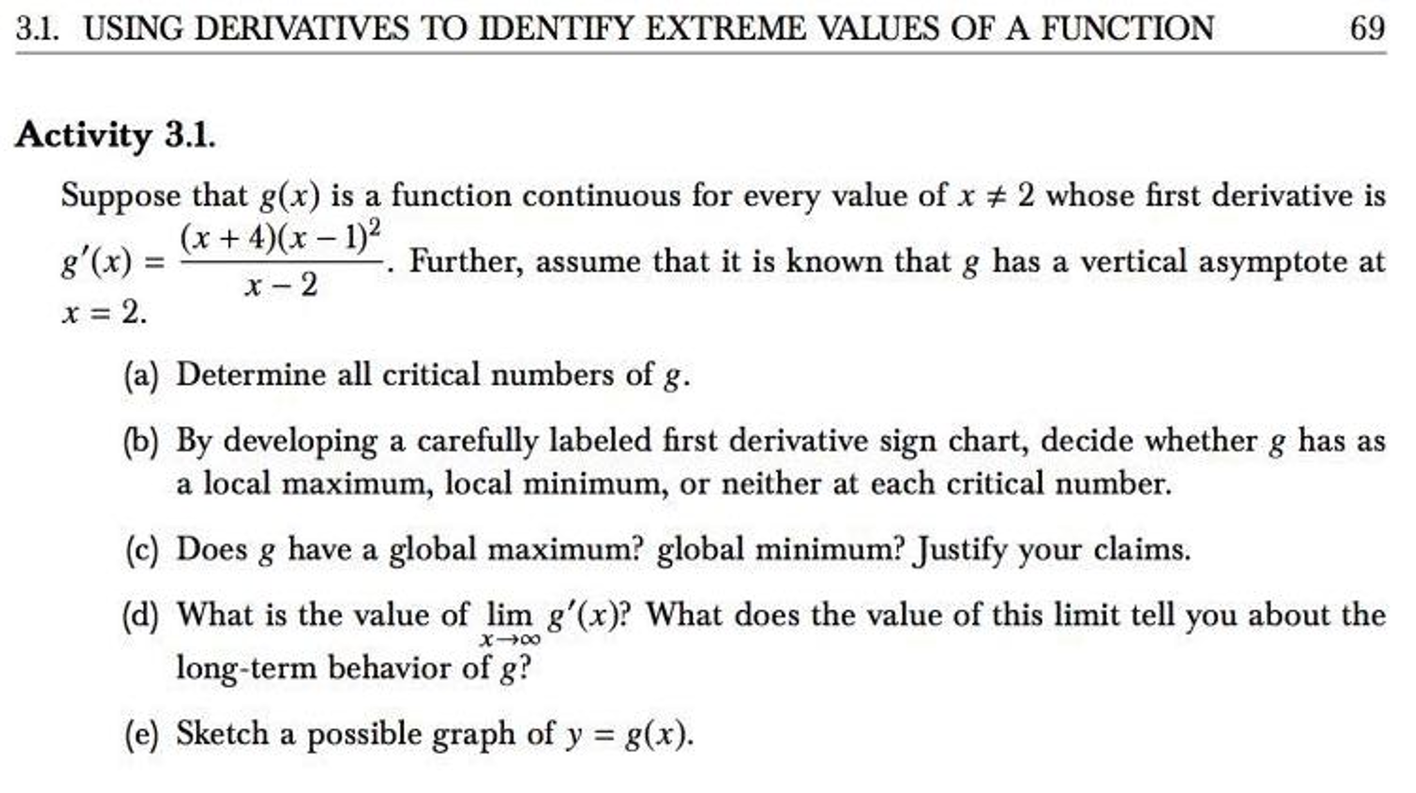 Solved Suppose that g(x) is a function continuous for every | Chegg.com