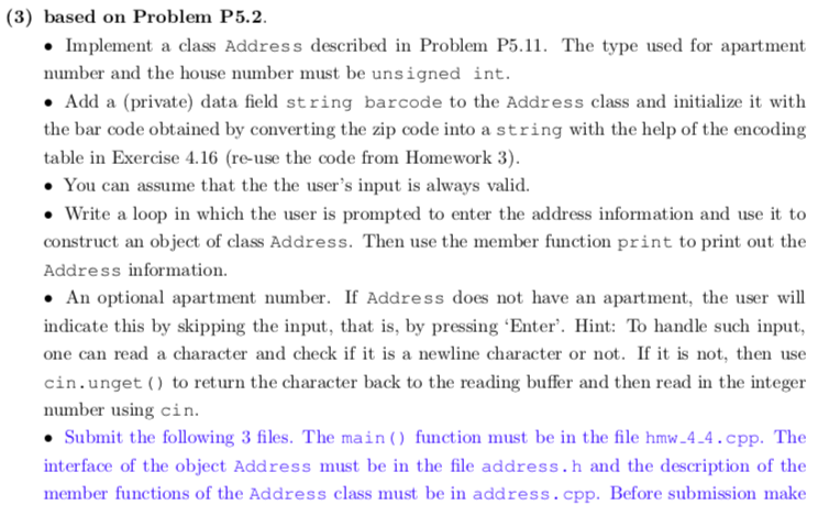 Solved (3) based on Problem P5.2. . Implement a class | Chegg.com