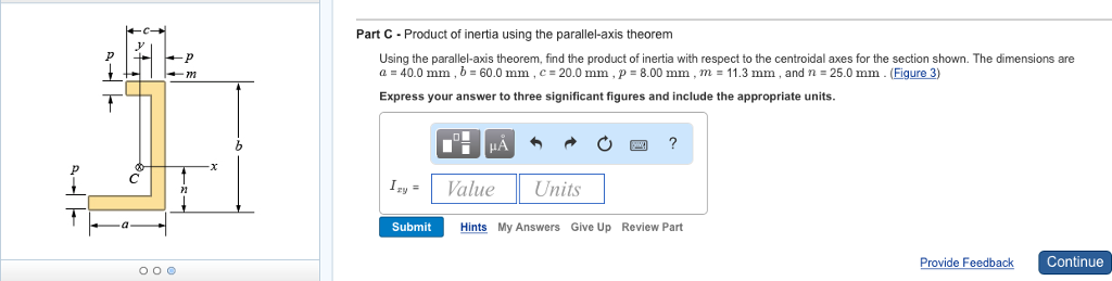 Solved Product of inertia using the parallel-axis theorem | Chegg.com