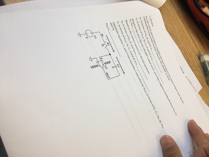 Solved For The Circuit Shown Below Complete All Steps To 