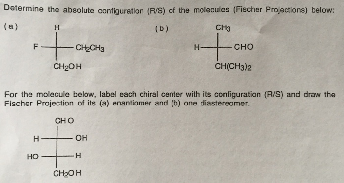 Solved Determine the absolute configuration (R/S) of the | Chegg.com