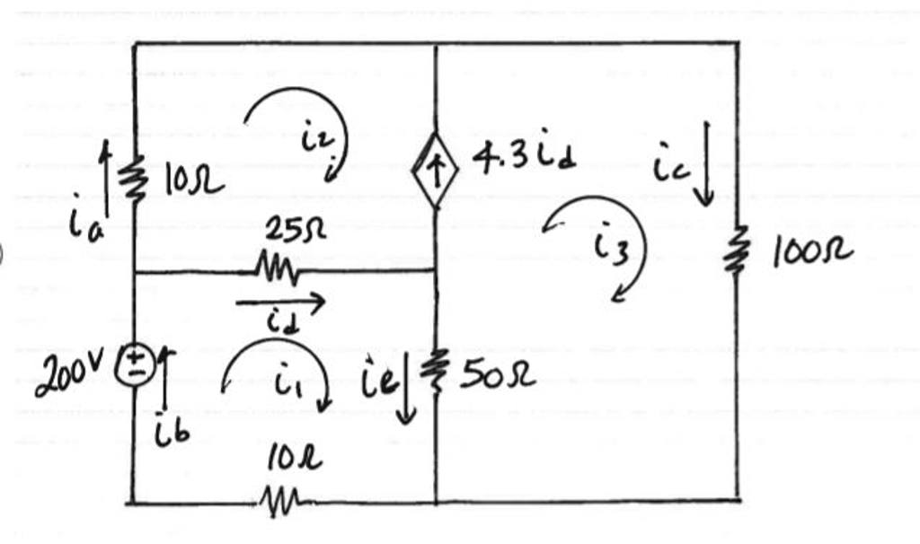 Solved a) use mesh analysis and supermesh method to find the | Chegg.com