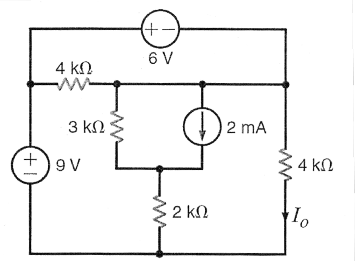 Solved Determine the current I0 in the circuit of Fig. 4.2 | Chegg.com