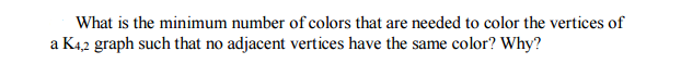 Solved What is the minimum number of colors that are needed | Chegg.com