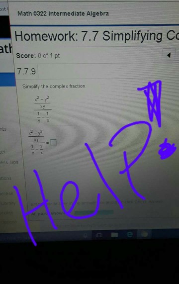 Solved ost Math 0322 Intermediate Algebra Homework: 7.7 | Chegg.com