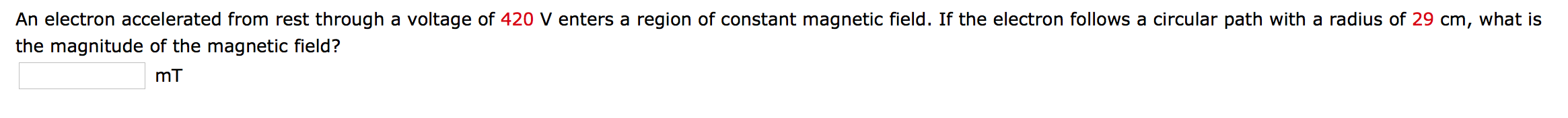 Solved An electron accelerated from rest through a voltage | Chegg.com