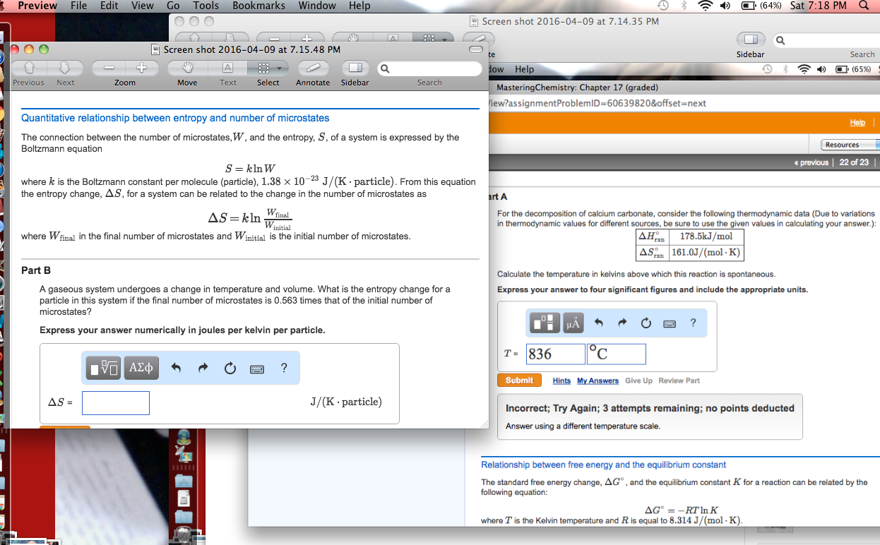 Solved Quantitative relationship between entropy and number | Chegg.com
