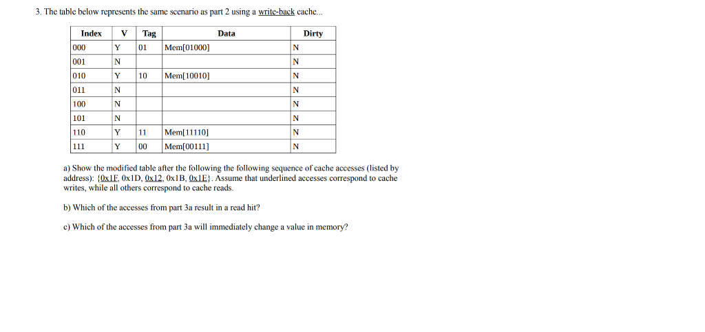 The specifications listed in Table 1 and Table 2 are | Chegg.com