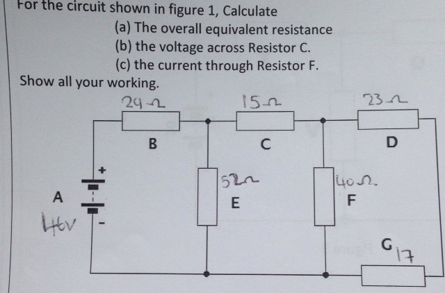 Solved For the circuit shown in figure 1, Calculate The | Chegg.com