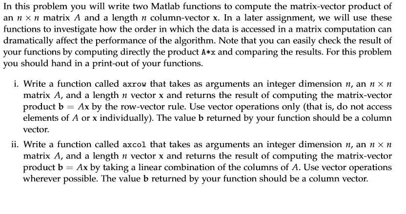 Matlab-linear algebra problem please help! I will | Chegg.com