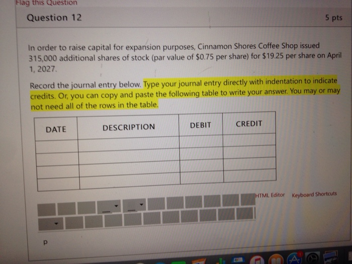 Solved In order to raise capital for expansion purposes, | Chegg.com