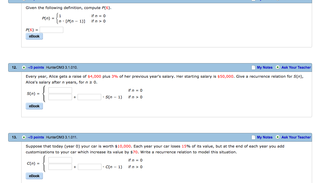 Solved Given the following definition, compute P(6) P(n0 = | Chegg.com