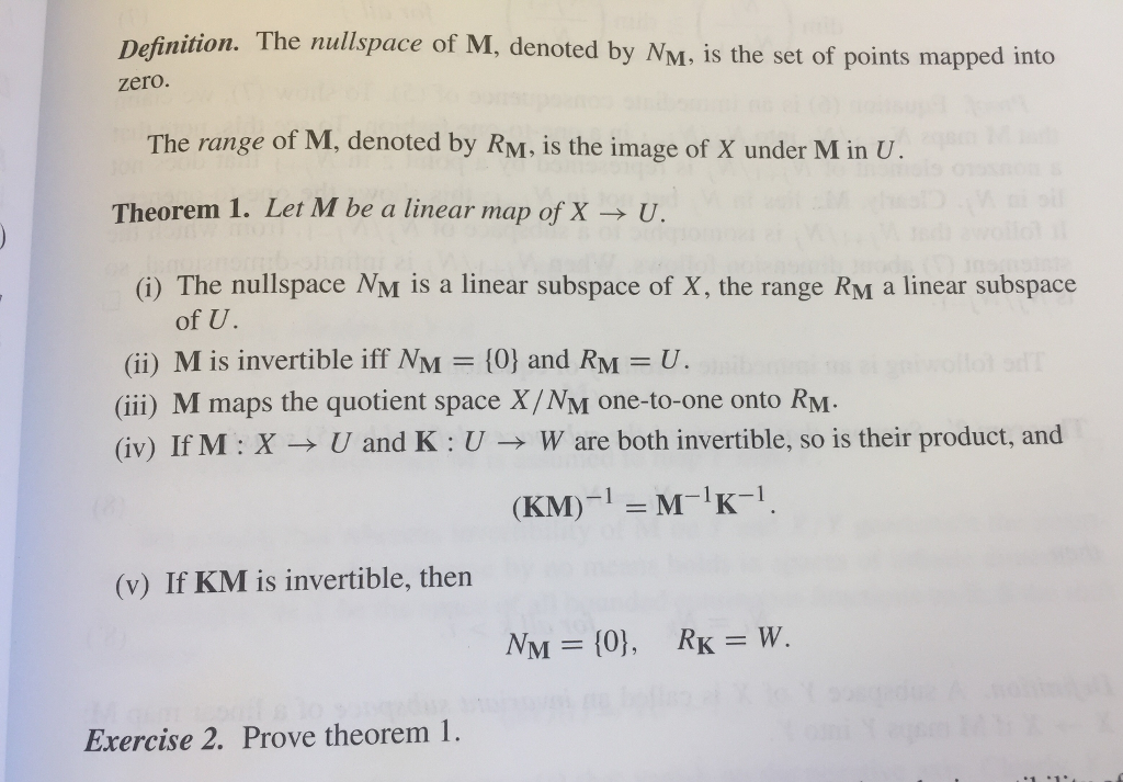 Solved The nullspace of M, denoted bv N_M is the set of | Chegg.com
