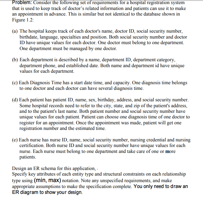 Solved Problem Consider The Following Set Of Requirements
