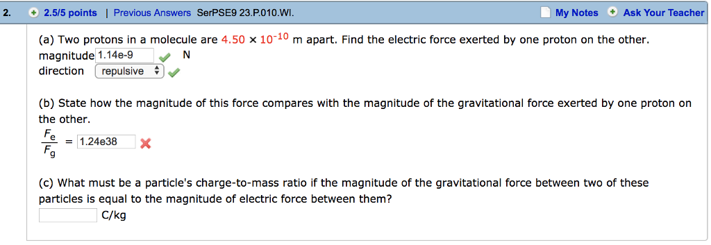 Solved 2. 2.5/5 points | Previous Answers SerPSE9 23.P.010.W | Chegg.com