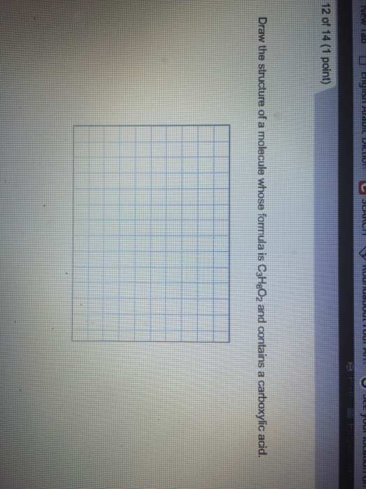 Solved draw the structure of a molecule whose formula is | Chegg.com