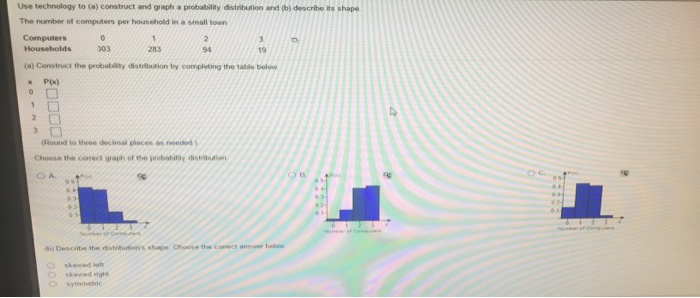 Solved Use technology to (a) construct and graph a | Chegg.com