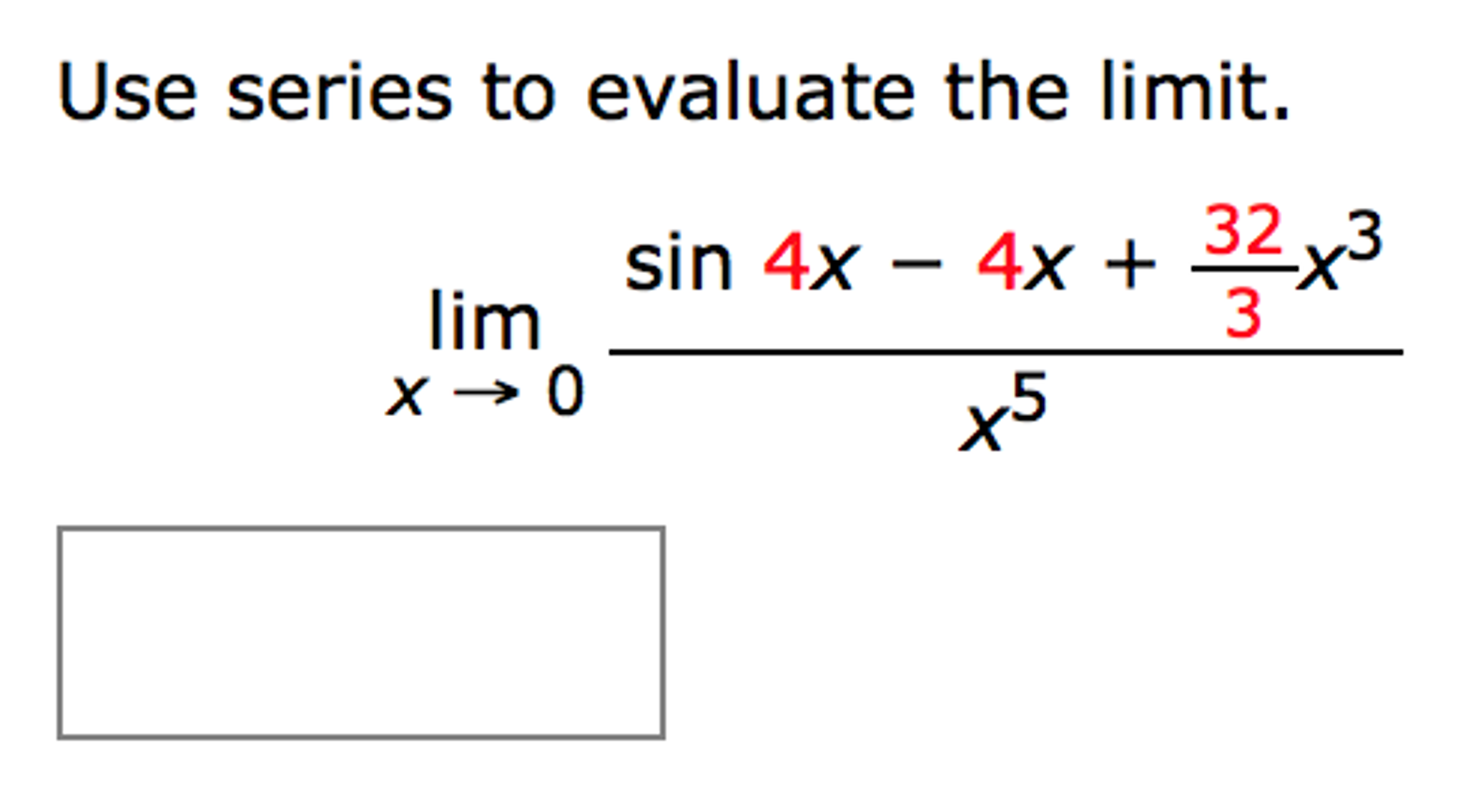 Solved Use series to evaluate the limit. lim_x rightarrow 0 | Chegg.com
