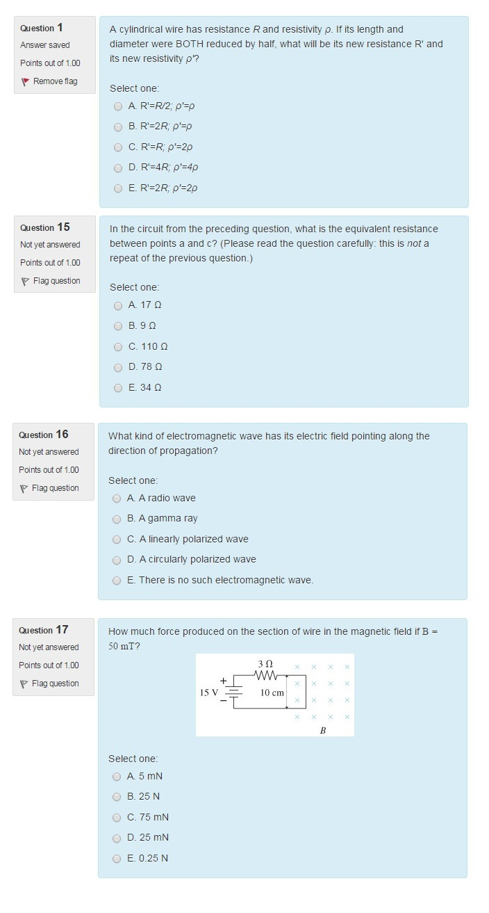 Solved A cylindrical wire has resistance R and resistivity | Chegg.com