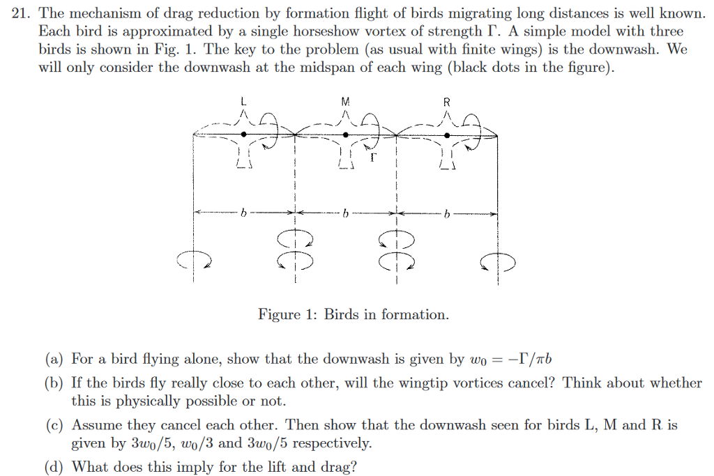 Solved 21. The mechanism of drag reduction by formation | Chegg.com