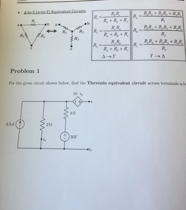 Solved For the given circuit shown below, find the Thevenin | Chegg.com