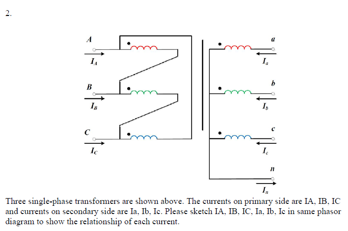 Solved Cl I1 In Three single-phase transformers are shown | Chegg.com