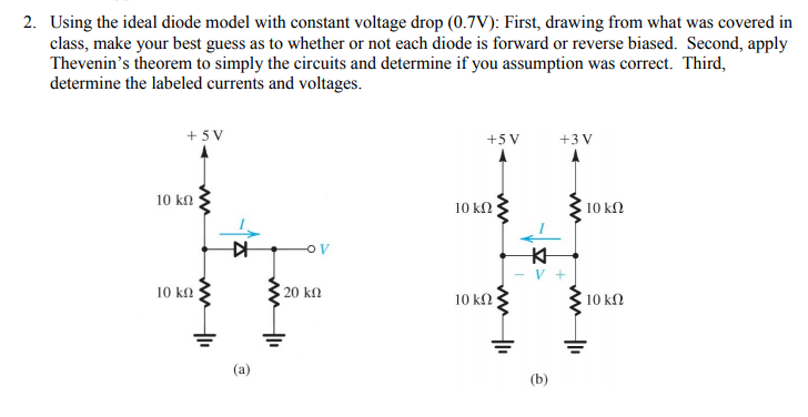 Solved Using the ideal diode model with constant voltage | Chegg.com