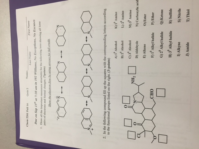 Solved Draw all the important resonance structures for the | Chegg.com