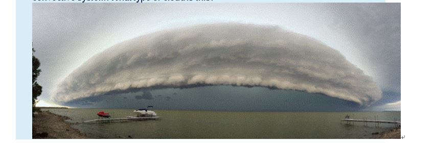 Solved #26=shelf cloud (a cloud that forms on the gust front | Chegg.com