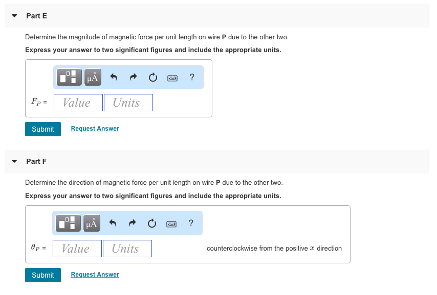 Solved Constants Periodic Table Part A Three long parallel | Chegg.com