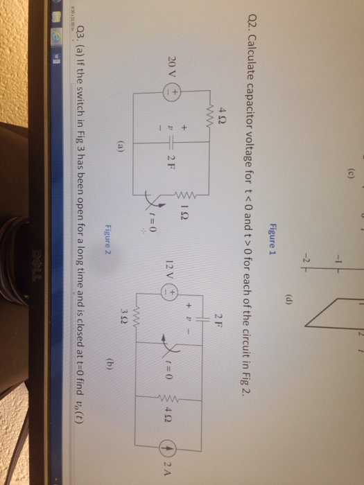 Solved Calculate Capacitor Voltage For T 0 For
