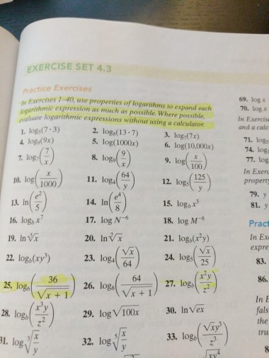 Solved EXERCISE SET 4.3 practice Exercises aereises of | Chegg.com