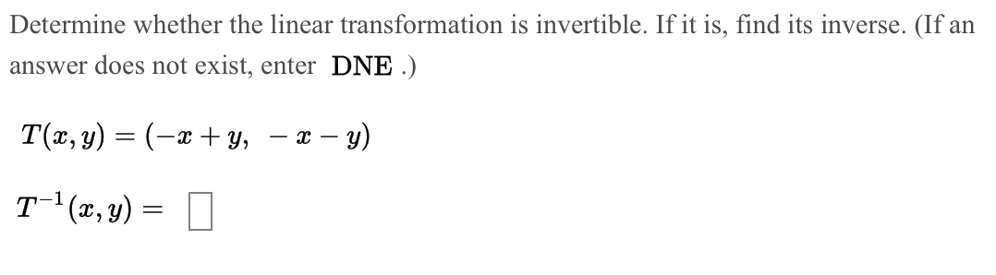 Solved Determine Whether The Linear Transformation Is