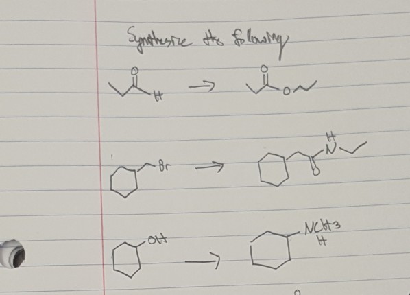 Solved Synthesize the following | Chegg.com Solved Synthesize the following | Chegg.com