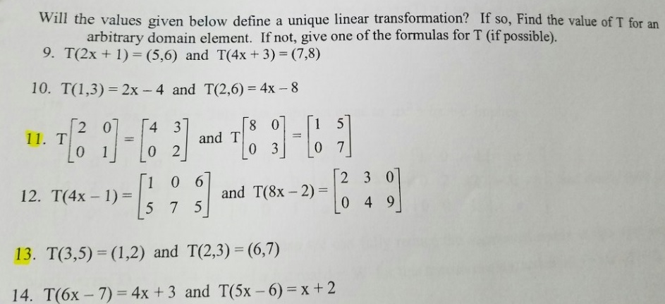 Solved Additional Topics in Linear Algebra 3. Linear | Chegg.com