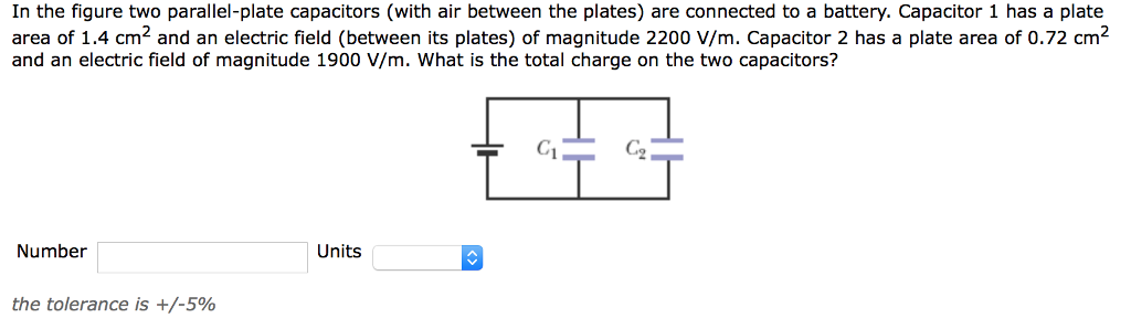Solved In the figure two parallel-plate capacitors (with air | Chegg.com