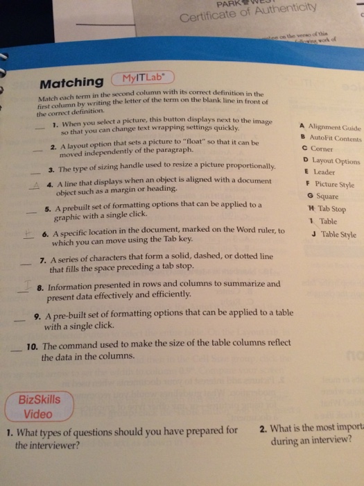 Solved Match each term in the second column with its correct | Chegg.com Solved Match each term in the second column with its correct | Chegg.com