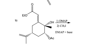 Solved Eto DMAP. OH 2) CH DMAP- base OAc | Chegg.com