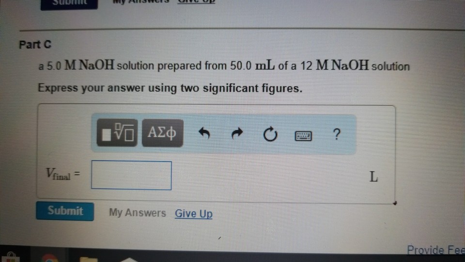 Solved Part A A 1 1 M Hcl Solution Prepared From 16 0 Ml Of