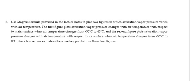2. Use Magnus formula provided in the lecture notes | Chegg.com