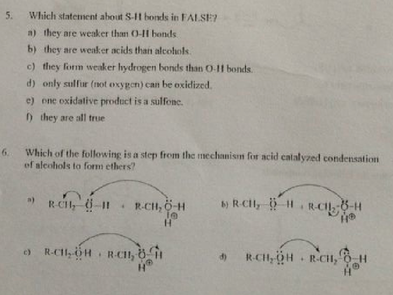 Solved Which statement about S-H bonds in FALSE? they are | Chegg.com