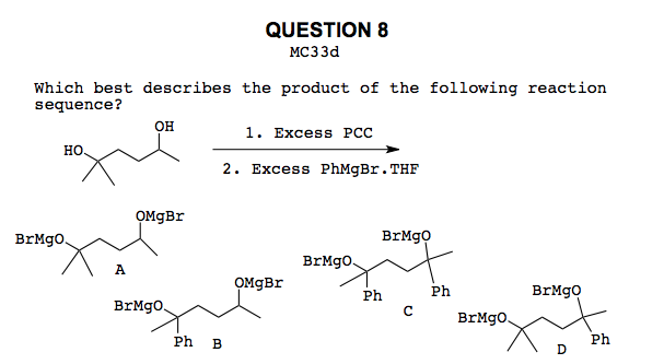 Solved QUESTION 8 MC33d Which best describes the product of | Chegg.com